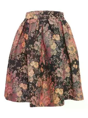 Maje Floral-jacquard Skirt