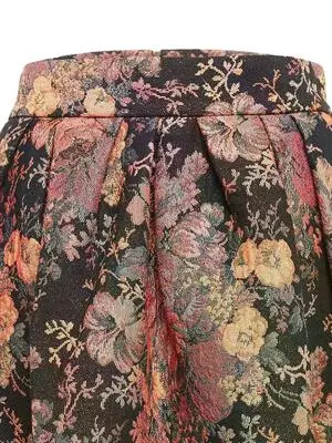 Maje Floral-jacquard Skirt