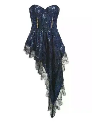 SELF-PORTRAIT Sequined Lace Top