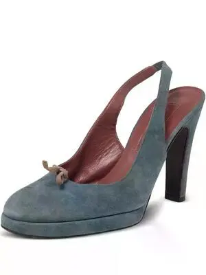 SERGIO ROSSI 110mm Suede Slingback Pumps