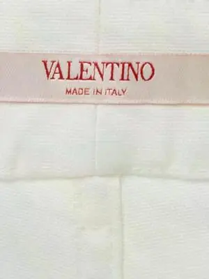 Valentino Garavani 2010s Canvas Bermuda Shorts - White