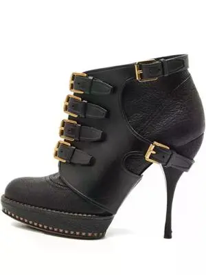 Dior 120mm Buckled Platform Boots