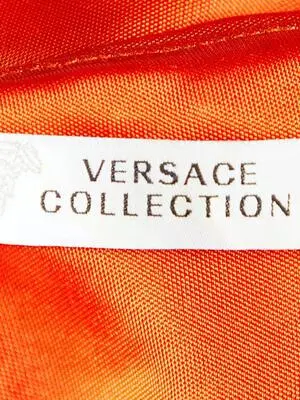 Versace Barocco-print Silk Top