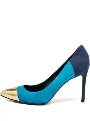 Gucci 95mm Suede Panelled Pumps