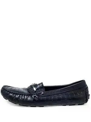 Paciotti Croc-embossed Leather Loafers