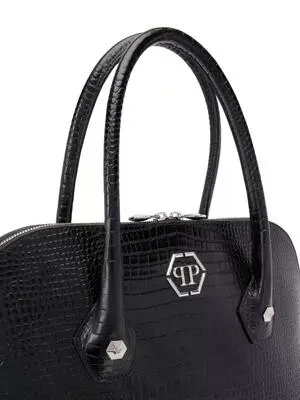 Philipp Plein Large Crocodile-print Shoulder Bag