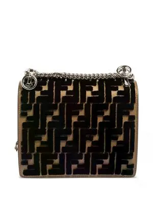 Fendi Kan Leather Shoulder Bag
