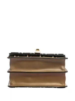 Fendi Kan Leather Shoulder Bag