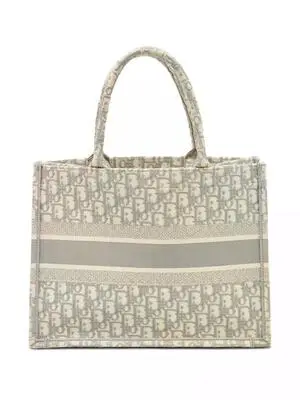 Dior Book Monogram Tote Bag - Grey