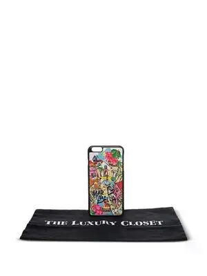 Dolce & Gabbana Graphic-print Leather Iphone 6/6s Case - Blue