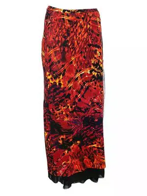Kenzo Floral-print Maxi Skirt