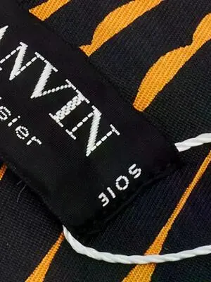 LANVIN Wave-print Silk Tie
