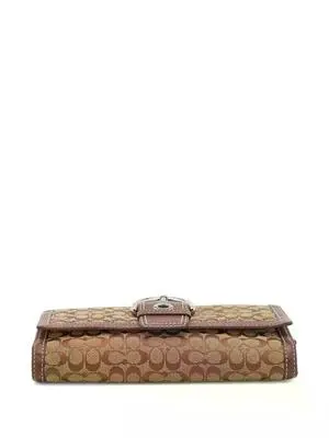 COACH VINTAGE Pre-owned Buckled Canvas Wallet
