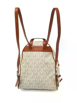 Michael Kors Monogram Leather Backpack