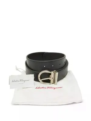 FERRAGAMO Textured Leather Belt