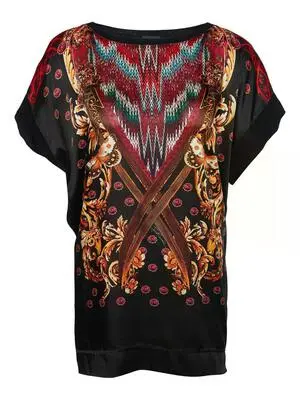 Just Cavalli Ornate-print Top