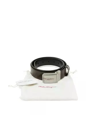 FERRAGAMO Reversible Leather Belt
