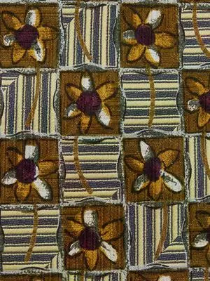 Ermenegildo Zegna Floral Striped Silk Tie