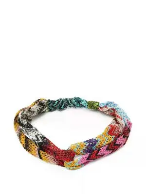 Missoni Twisted Lurex Headband - Blue