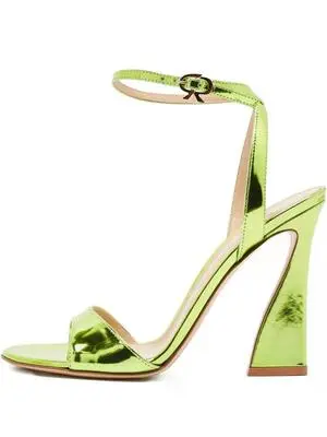 GIANVITO ROSSI 115mm Aura Patent-leather Sandals - Green