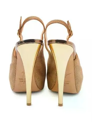 GIUSEPPE ZANOTTI 135mm Leather Pumps