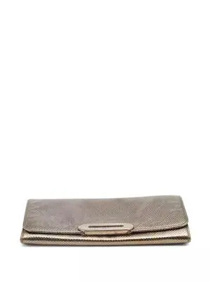 TOD'S Pre-owned Metallic-effect Leather Wallet