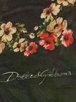 Dolce & Gabbana Floral-pattern Silk Scarf