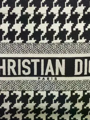 Dior Houndstooth Tote Bag