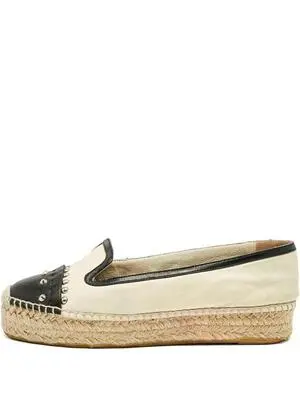 Alexander McQueen Leather Studded Espadrilles