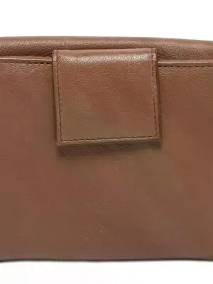 BVLGARI Engraved Rings Leather Wallet