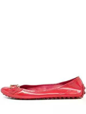 LOUIS VUITTON Logo Plaque Ballet Flats