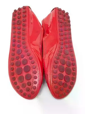 LOUIS VUITTON Logo Plaque Ballet Flats