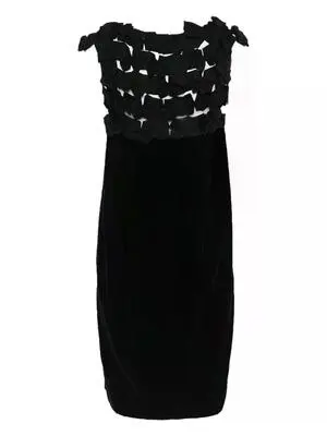 Saint Laurent Bow-appliqué Midi Dress