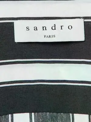 Sandro Puff-sleeve Striped Dress