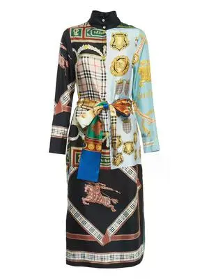 Burberry Patchwork Silk Dress