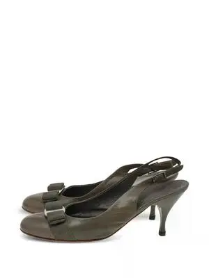 FERRAGAMO 75mm Vara-bow Slingback Pumps