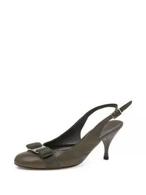 FERRAGAMO 75mm Vara-bow Slingback Pumps