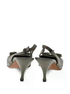 FERRAGAMO 75mm Vara-bow Slingback Pumps