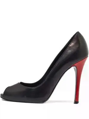 Ralph Lauren Leather Peep-toe Pumps