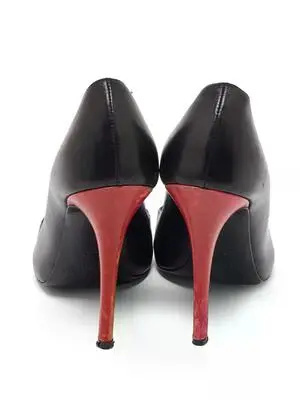 Ralph Lauren Leather Peep-toe Pumps