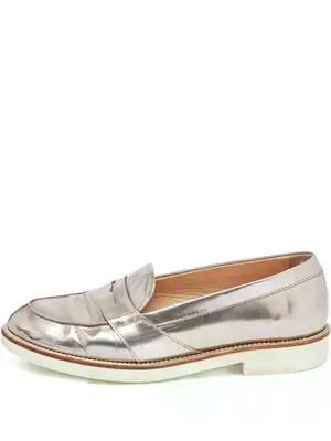 TOD'S Metallic Penny Loafers