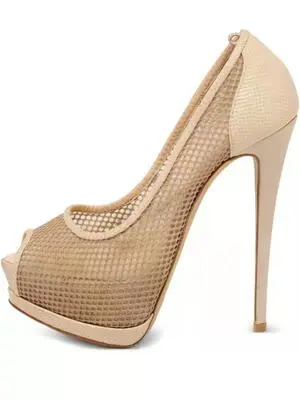 GIUSEPPE ZANOTTI 140mm Peep-toe Pumps
