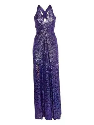 Jenny Packham Sequin Halterneck Dress