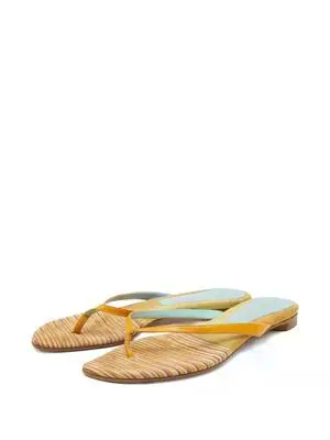 Missoni Leather Flat Sandals