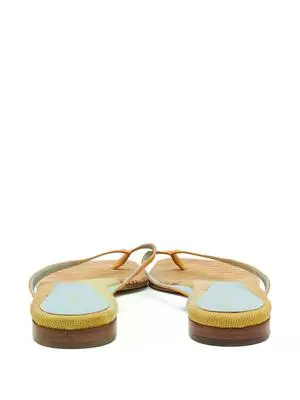 Missoni Leather Flat Sandals