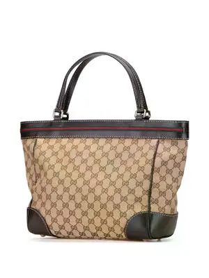 Gucci Gg Canvas Web Mayfair Tote Bag