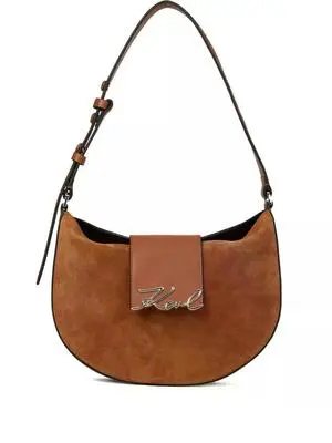 Karl Lagerfeld K/signature Shoulder Bag - Brown