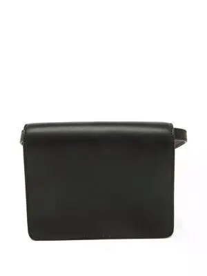 Bally Leather Crystal Buckle Bag