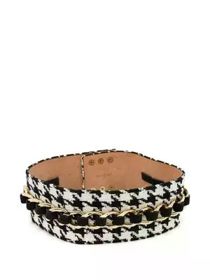 Balmain Houndstooth Belt
