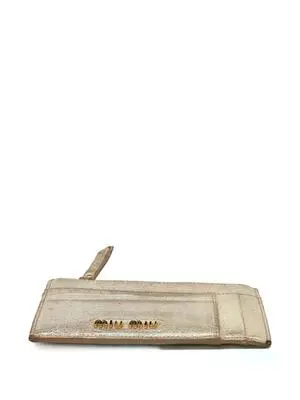 Miu Miu Leather Zip Card Holder